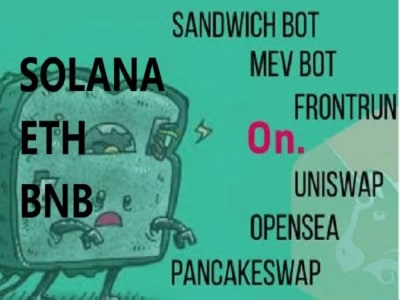 Build solana bot, mev bot, front running bot, solana mev, uniswap bot | Upwork