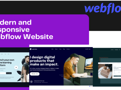 A responsive Webflow website | Upwork