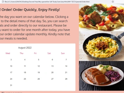 A simple responsive website for your shop(eg. restaurant) | Upwork