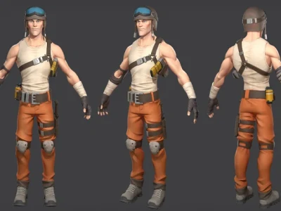 3d character modeling, texturing, rigging for game and film | Upwork