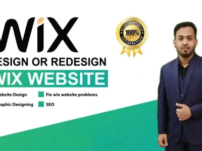 Create design, redesign and customization wix website | Upwork
