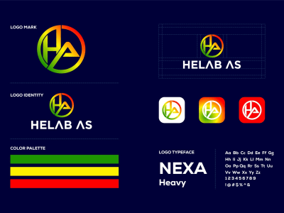 Custom modern text logo icon design and brand identity | Upwork