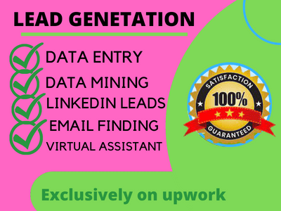 Lead Generation, Contact List Building, Data Mining | Upwork