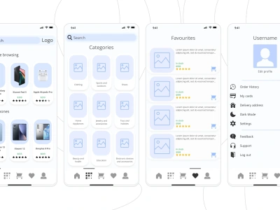 A modern UI UX design for your mobile application | Upwork