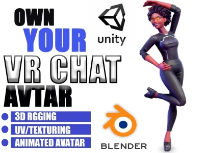 A unique 3d vrchat avatar, model avatar for vrchat and vtube | Upwork