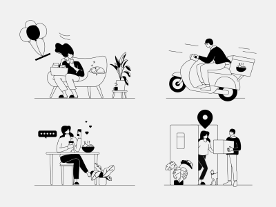 Modern minimalist line art and icon vector illustration | Upwork