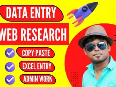 Data Entry, Typing Work, Copy Paste, Web Research With 100 % Accuracy ...