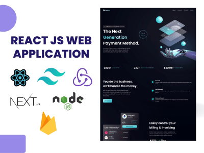 React js web app | Firebase | Next Js | Tailwind CSS | FrontEnd Development | Upwork