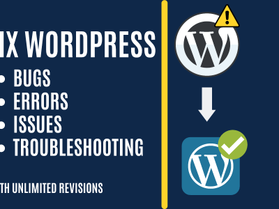 WordPress bugs, errors and issues fixed | Upwork