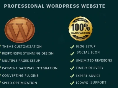 Professional WordPress Website With Customize WordPress Theme | Upwork