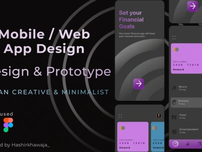 A mobile & web app design prototypes on Figma | Upwork