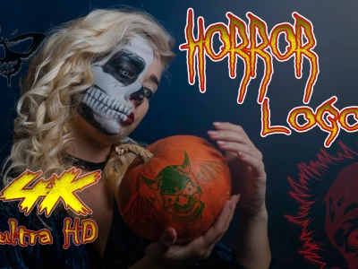 A horror intro, scary grim reaper, logo animation or horror video intro ...