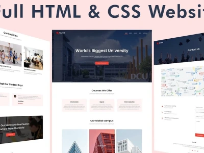 Your designs converted into HTML CSS webpages | Upwork
