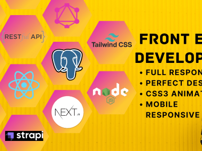 A Frontend of your application with react js next js tailwind css | Upwork