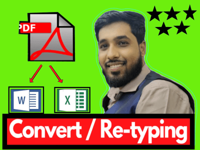 PDF/Image/Screenshot non-editable file converted in Word/Excel maker | Upwork