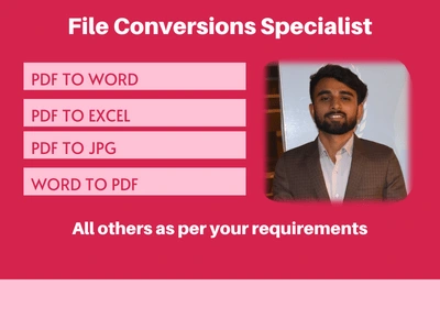 Your File Conversion Specialist | Upwork