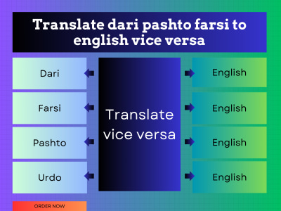 Accurate translation from Pashto, dari, Persian/Farsi English | Upwork