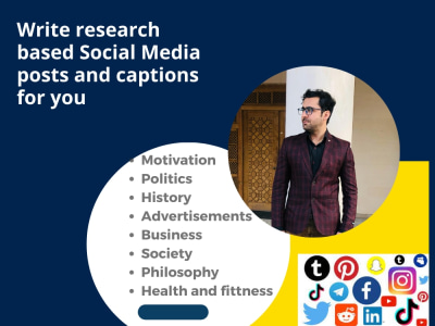 Research based social media posts and captions | Upwork