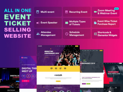 Event Ticket Selling Website With QR Code Event Ticket Validation ...