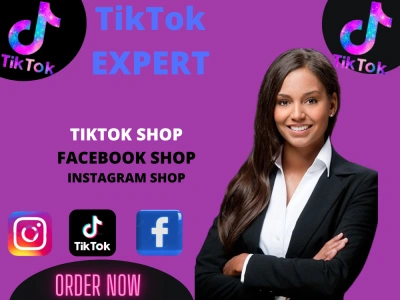 A Tik Tok shop, instagram shop, facebook shop and tik tok ads for tik ...