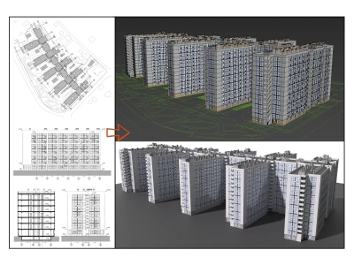 3D model from 2D blueprints | Upwork