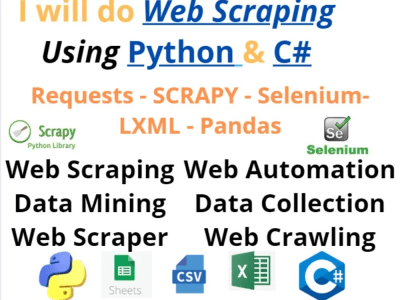 Web Scraping | Data mining | Data Scraping |Selenium automation with ...