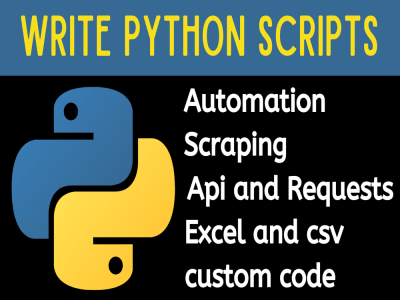 Write Python script for your custom Project | Upwork