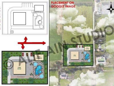 A fantastic Site Plan Layout and Render | Upwork