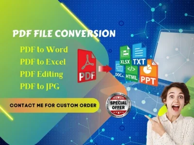 Conversion from PDF to excel, word, editable pdf, jpg | Upwork