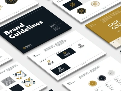 Modern brand guidelines, corporate identity, brand identity, style ...