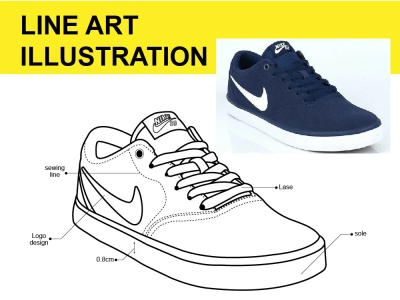 Detailed vector line art illustration or object outline | Upwork