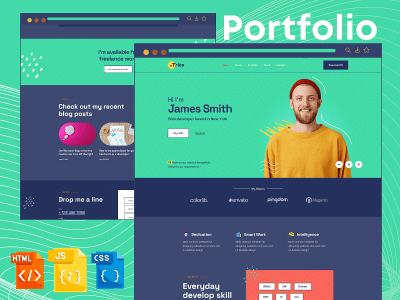 Professional Responsive Portfolio Custom Coded Website | HTML Expert | Upwork
