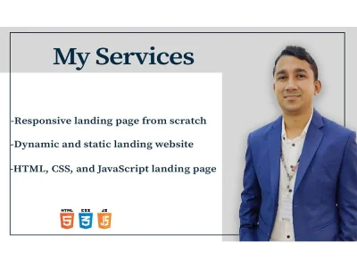 A modern responsive landing page in HTML,CSS and javascript | Upwork