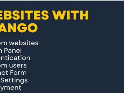 A complete python django project | Upwork