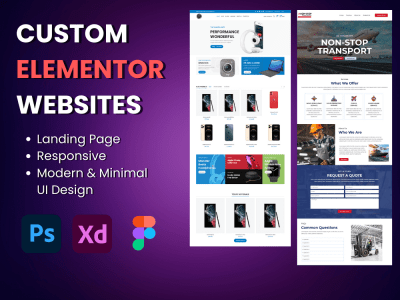 Custom Built WordPress Website | Elementor Website | WordPress Landing Page | Upwork