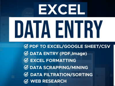 Excel Data Entry, Conversion PDF to Excel, Formatting, Sorting | Upwork