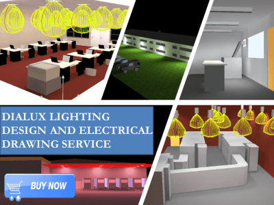 A dialux lighting design and electrical schematic drawing in 3days | Upwork