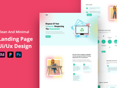 Creative website UI/UX design, landing page UI , web UI design using ...