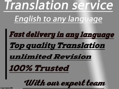 Fast translation service from English to any language | Upwork
