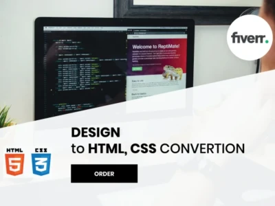 Your psd to html, image to html, pdf converted to responsive html css ...
