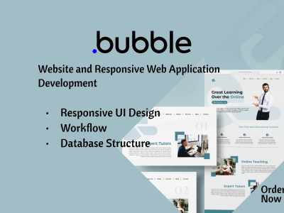 Bubble website, bubble.io web app MVP, Responsive design, API integration | Upwork