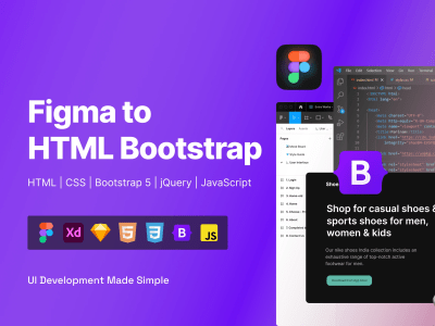 Figma to HTML bootstrap responsive website | Upwork