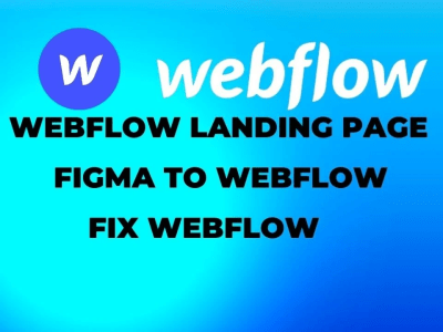 Responsive webflow website, webflow fixing and Figma to webflow conversion | Upwork