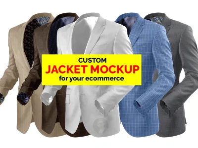A custom PSD jacket mockup to apply your fabrics for ecommerce | Upwork