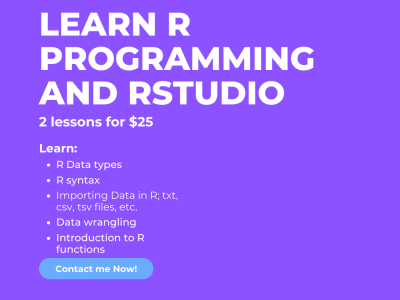 A solid introduction to RStudio and R programming | Upwork