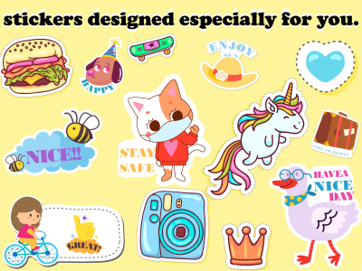 Top-quality set of awesome stickers | Upwork
