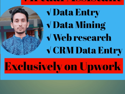 Data entry, web research, typing, copy paste, web scraping or data mining | Upwork