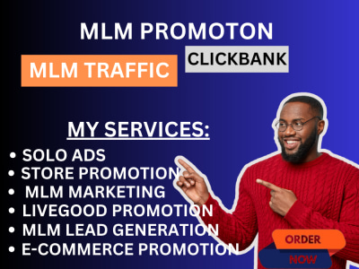 Mlm lead promotion mlm traffic solo ads lead generation | Upwork