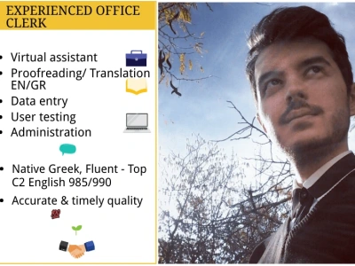 An experienced virtual assistant who speaks English/Greek | Upwork
