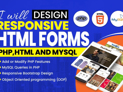 Stunning and Responsive HTML forms in Bootstrap, JavaScript, PHP, MySQL ...